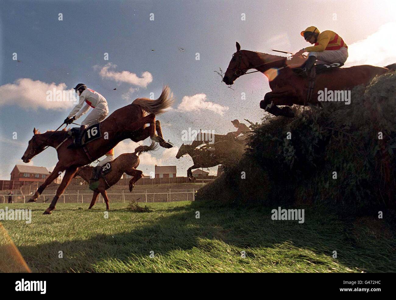 AINTREE National Fences Stock Photo - Alamy