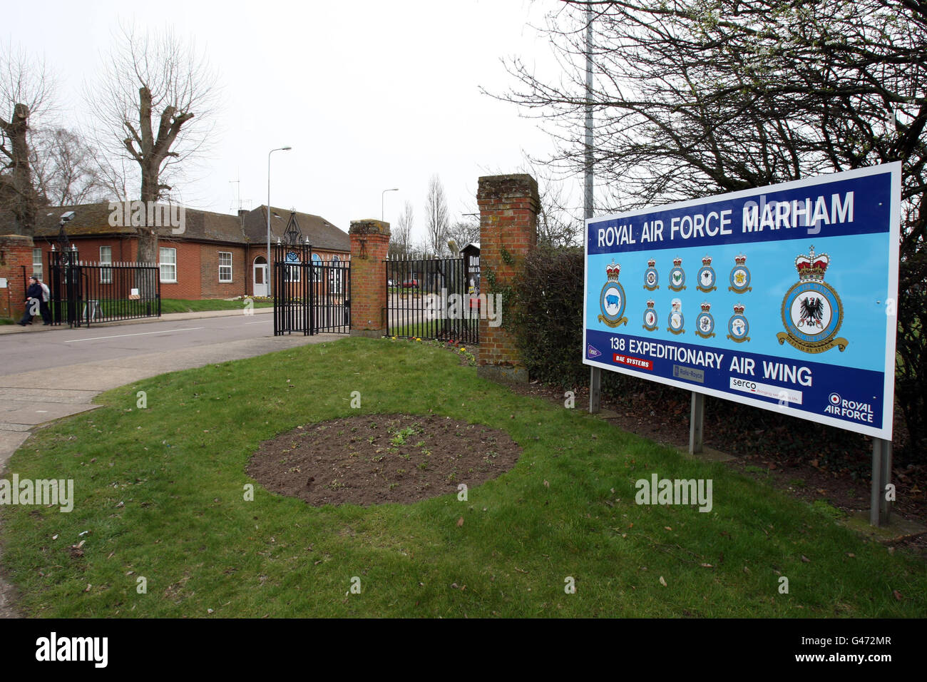 A general view entrance raf marham hi-res stock photography and images ...