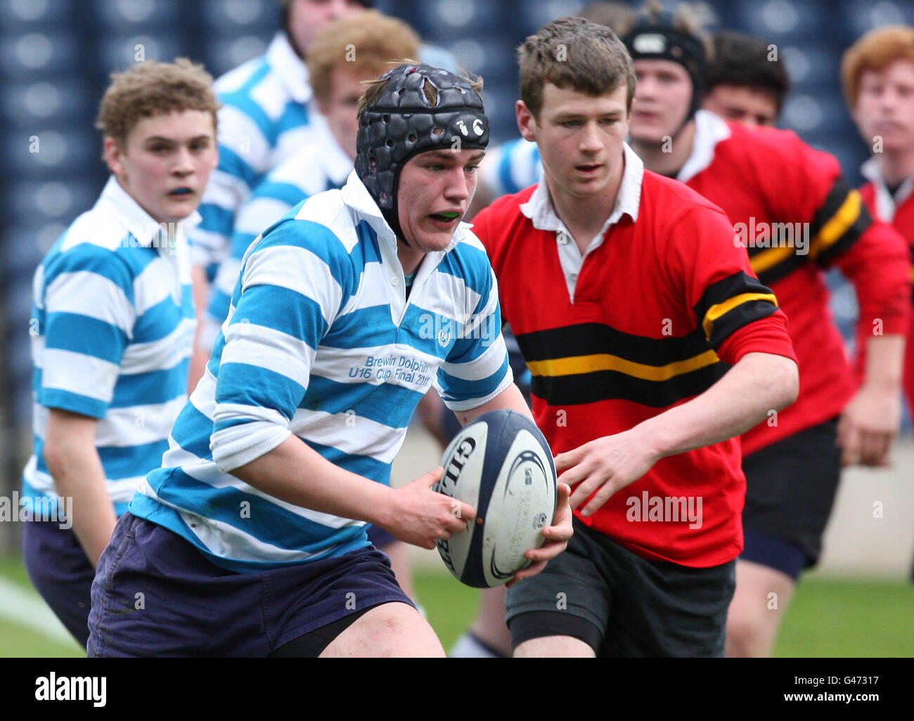 Edinburgh Academy Andrew McWilliam during the Brewin Dolphin U16 ...