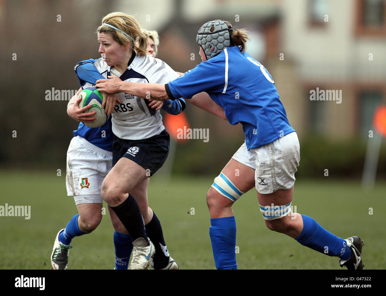 Scotland's Lisa Martin and Italy's Michela Tondinelli and Silvia ...