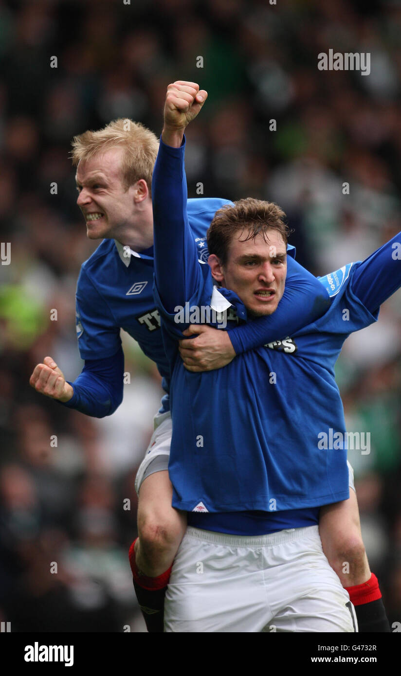 Rangers nikica jelavic celebrates hi-res stock photography and images ...