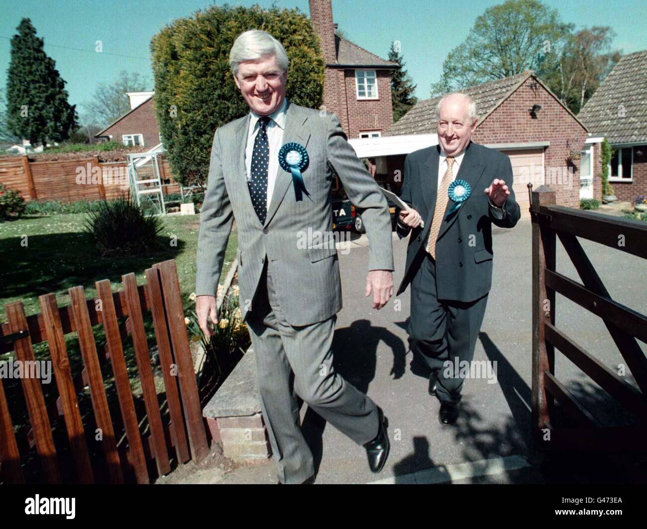 Lord Parkinson helps out with canvassing today (Tuesday) in the ...