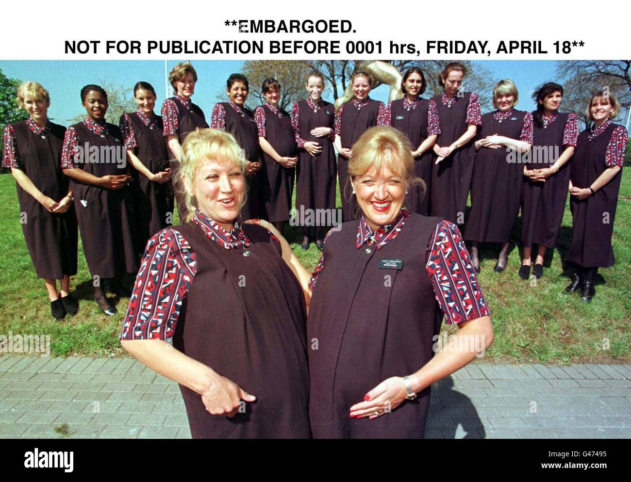 British airways stewardesses hi-res stock photography and images - Alamy