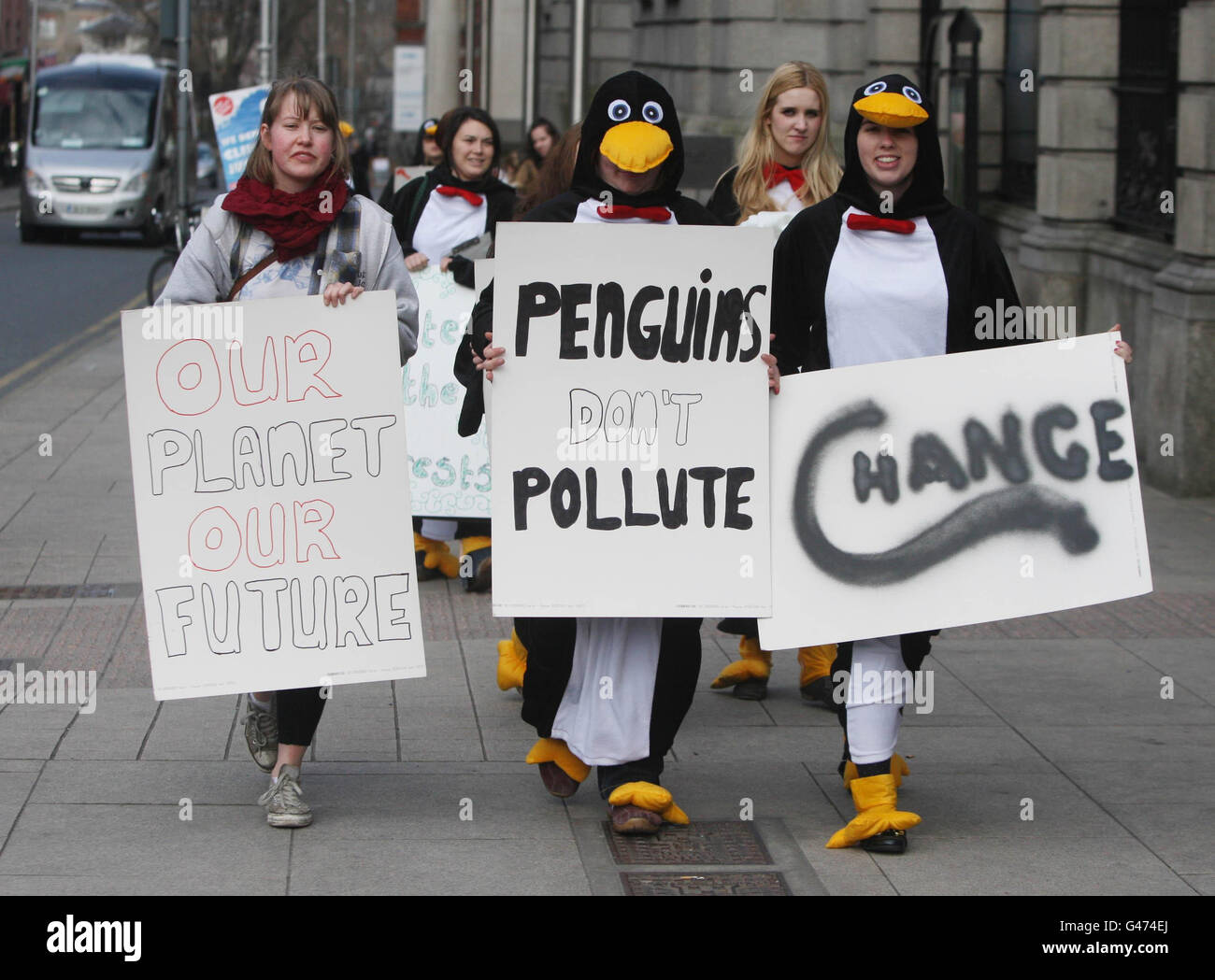 Protesting for environment hi-res stock photography and images - Alamy