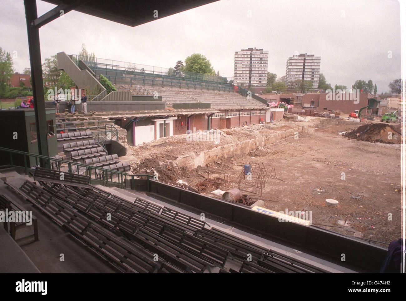 Wimbledon old no1 court demolished hi-res stock photography and images ...