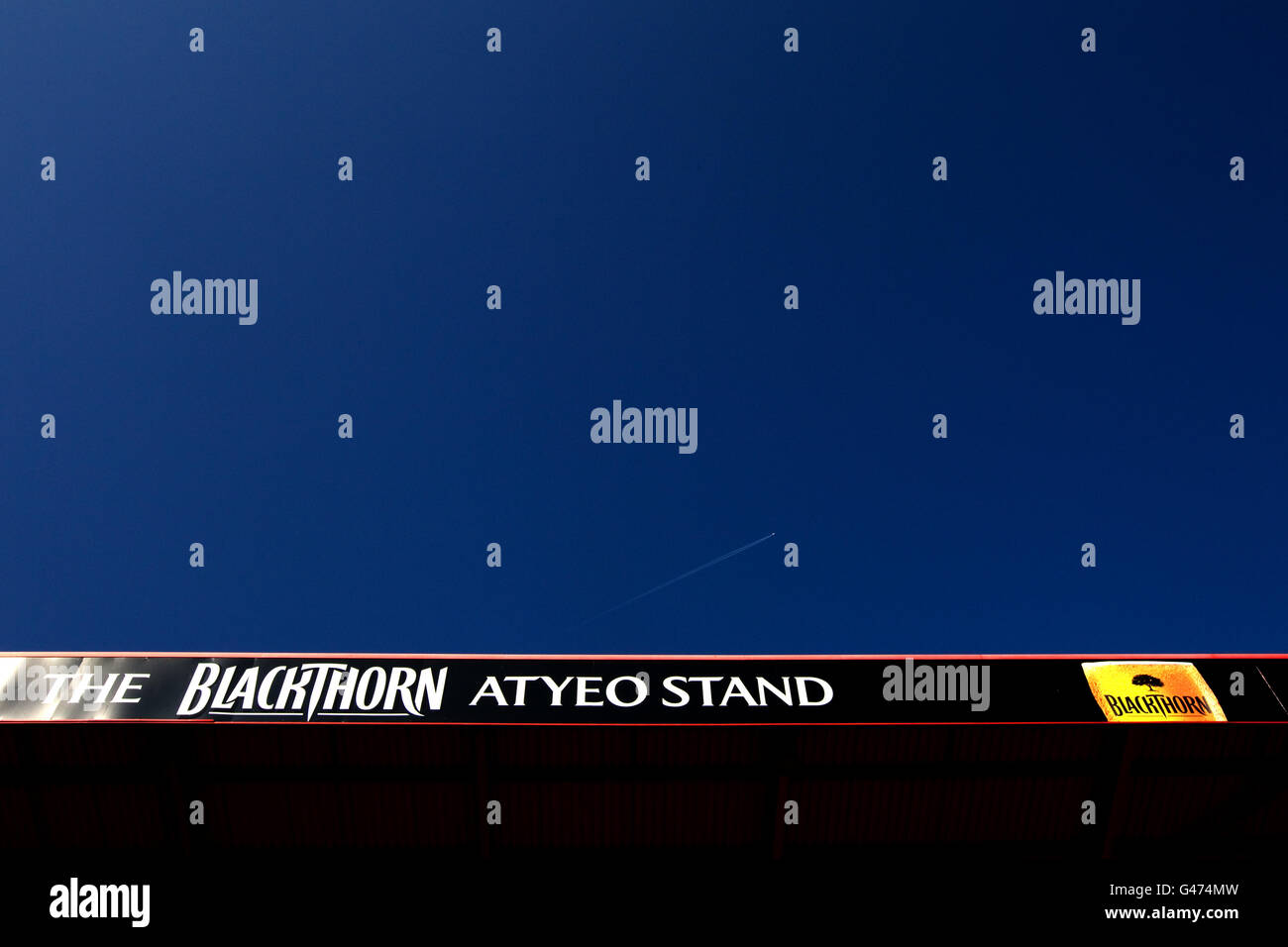 A general view of the atyeo stand at ashton gate hi-res stock ...