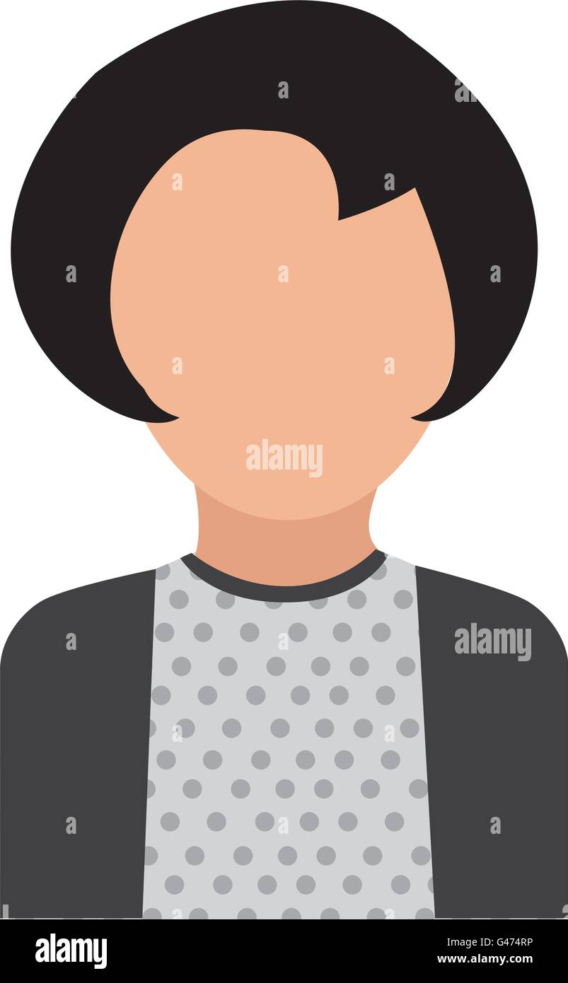 Businesspeople design. person icon. Flat and isolated illustrati Stock ...