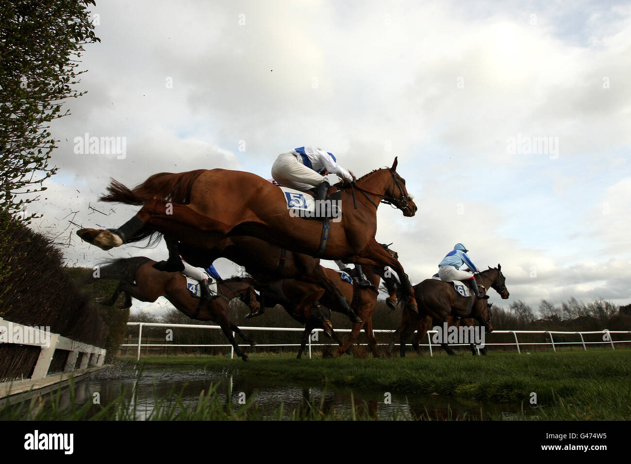 Horse Racing - Leicester Racecourse Stock Photo - Alamy