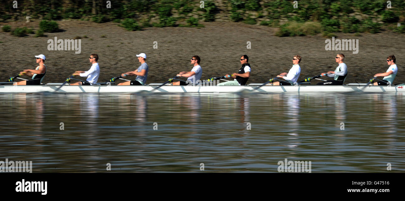 Rowing - 157th Boat Race - Cambridge and Oxford Training Session ...