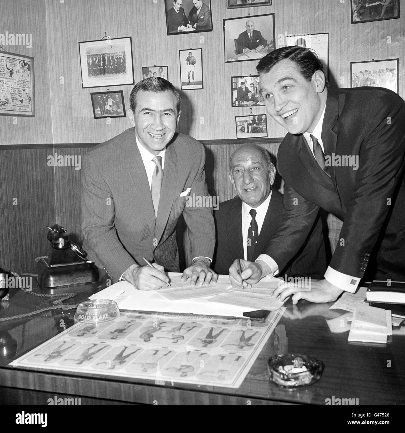 Al Phillips, left, manager of Brian London, and George Walker, manager ...