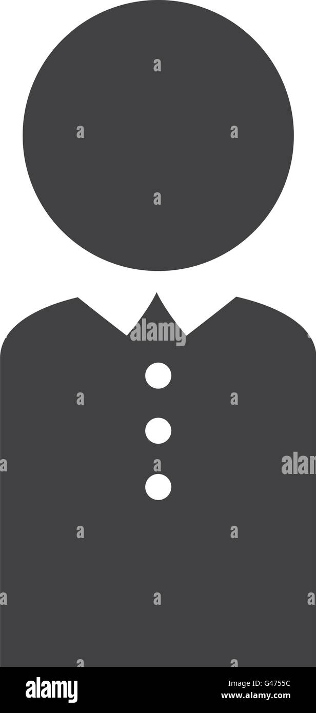 Businesspeople design. person icon. Flat and isolated illustrati Stock ...