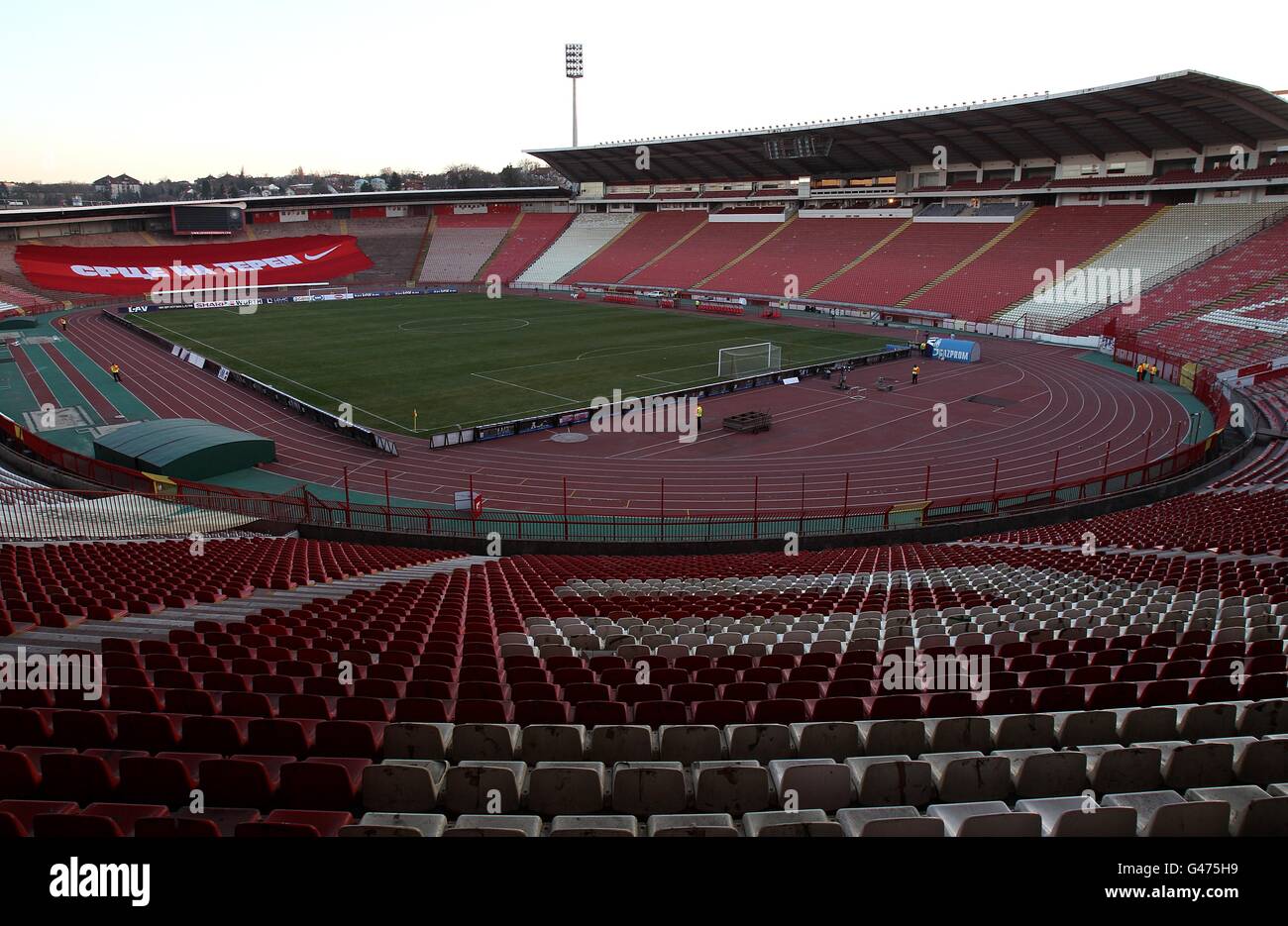 Red star stadium hi-res stock photography and images - Alamy