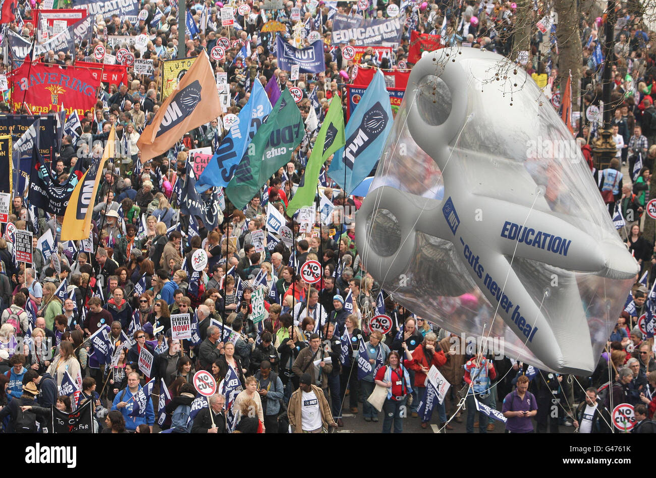 TUC March For The Alternative Stock Photo - Alamy