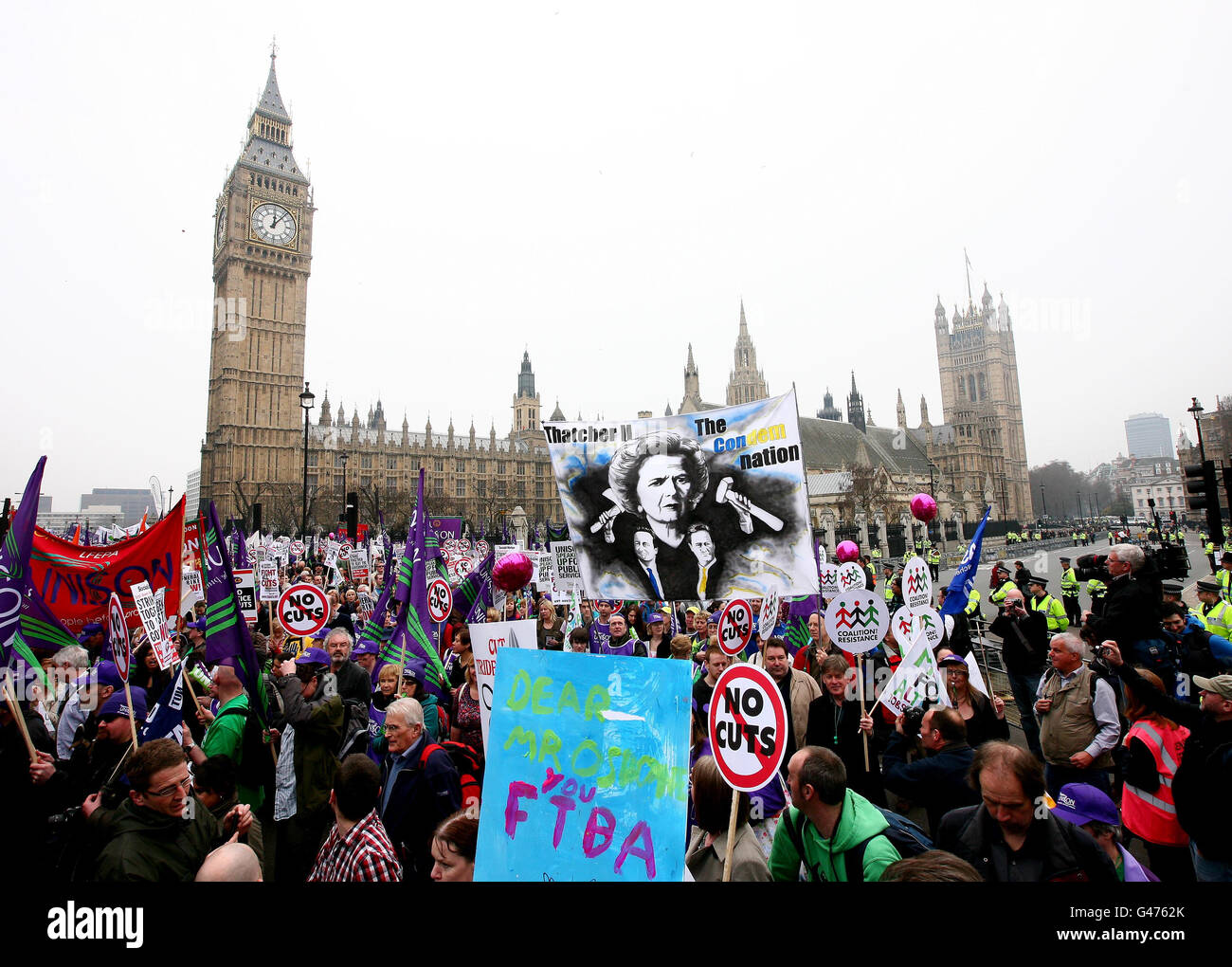TUC March For The Alternative Stock Photo - Alamy