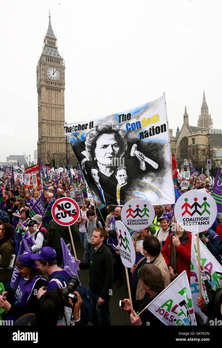 TUC March For The Alternative Stock Photo - Alamy
