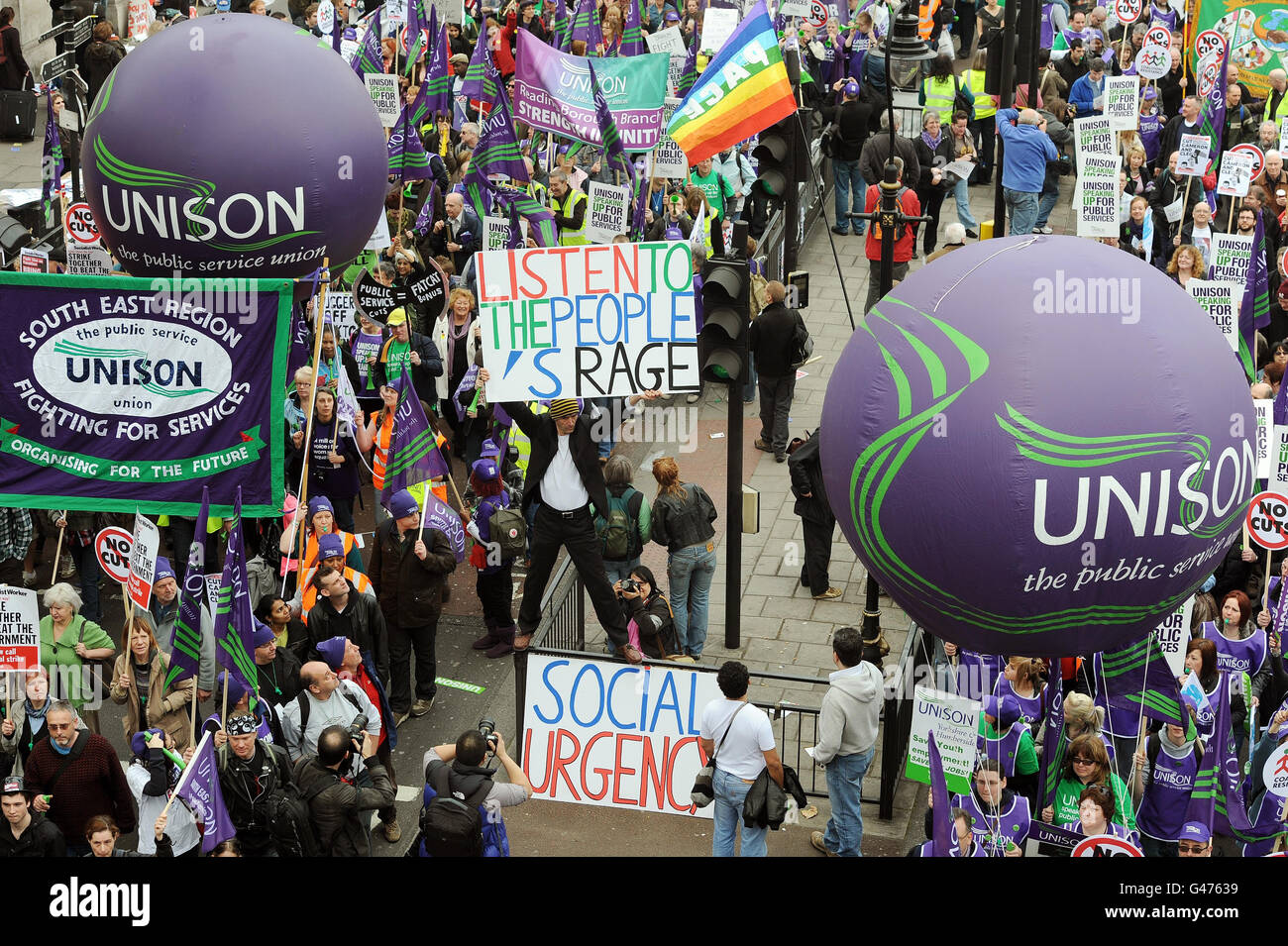 TUC March For The Alternative Stock Photo - Alamy