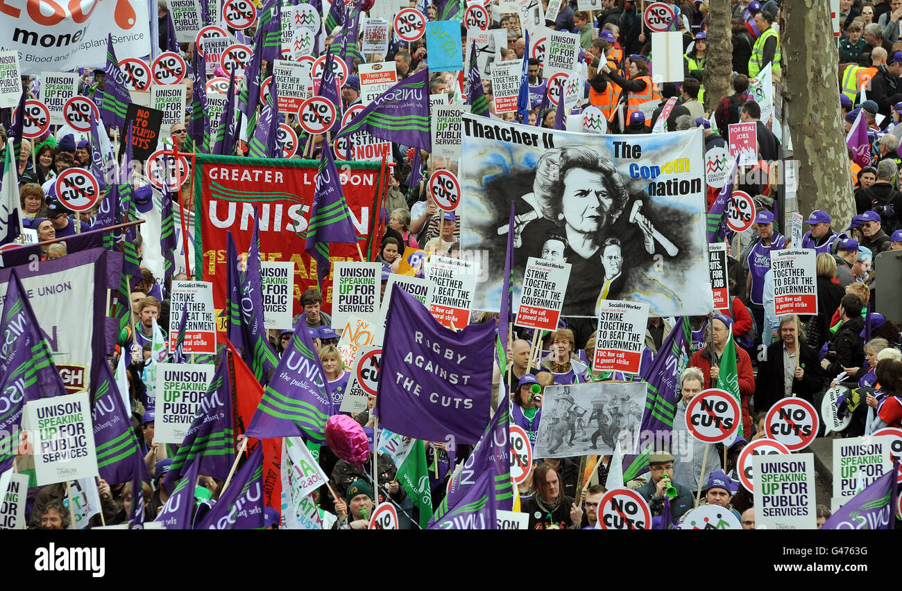 TUC March For The Alternative Stock Photo - Alamy