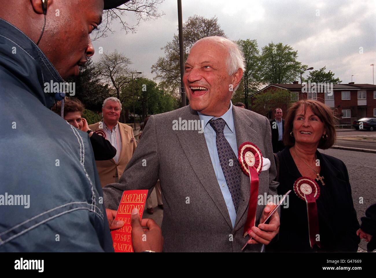 ELECTION Sir James&Lady Annabel Goldsmith Stock Photo - Alamy