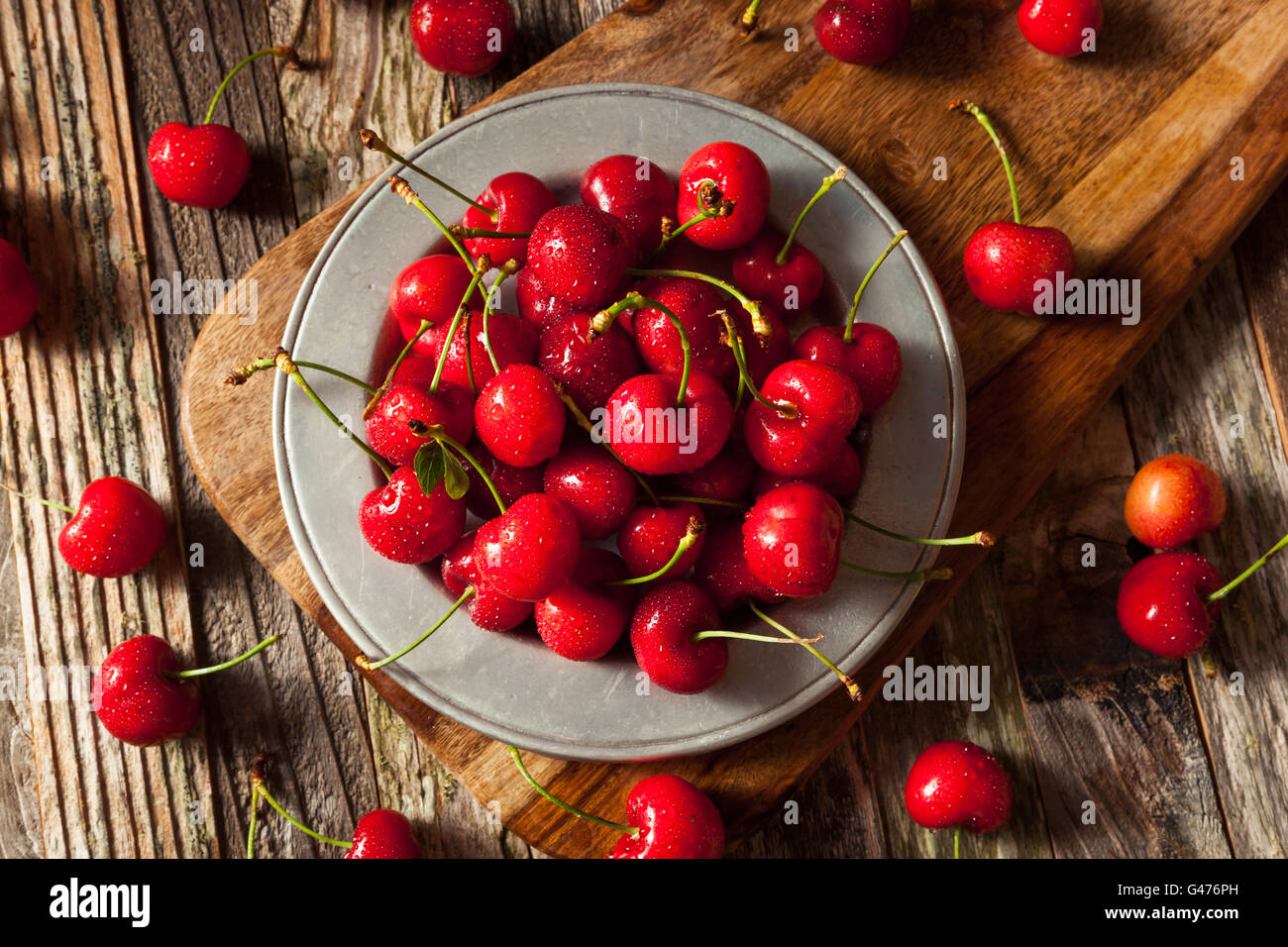 Raw Organic Strawberry Cherries Ready to Eat Stock Photo - Alamy