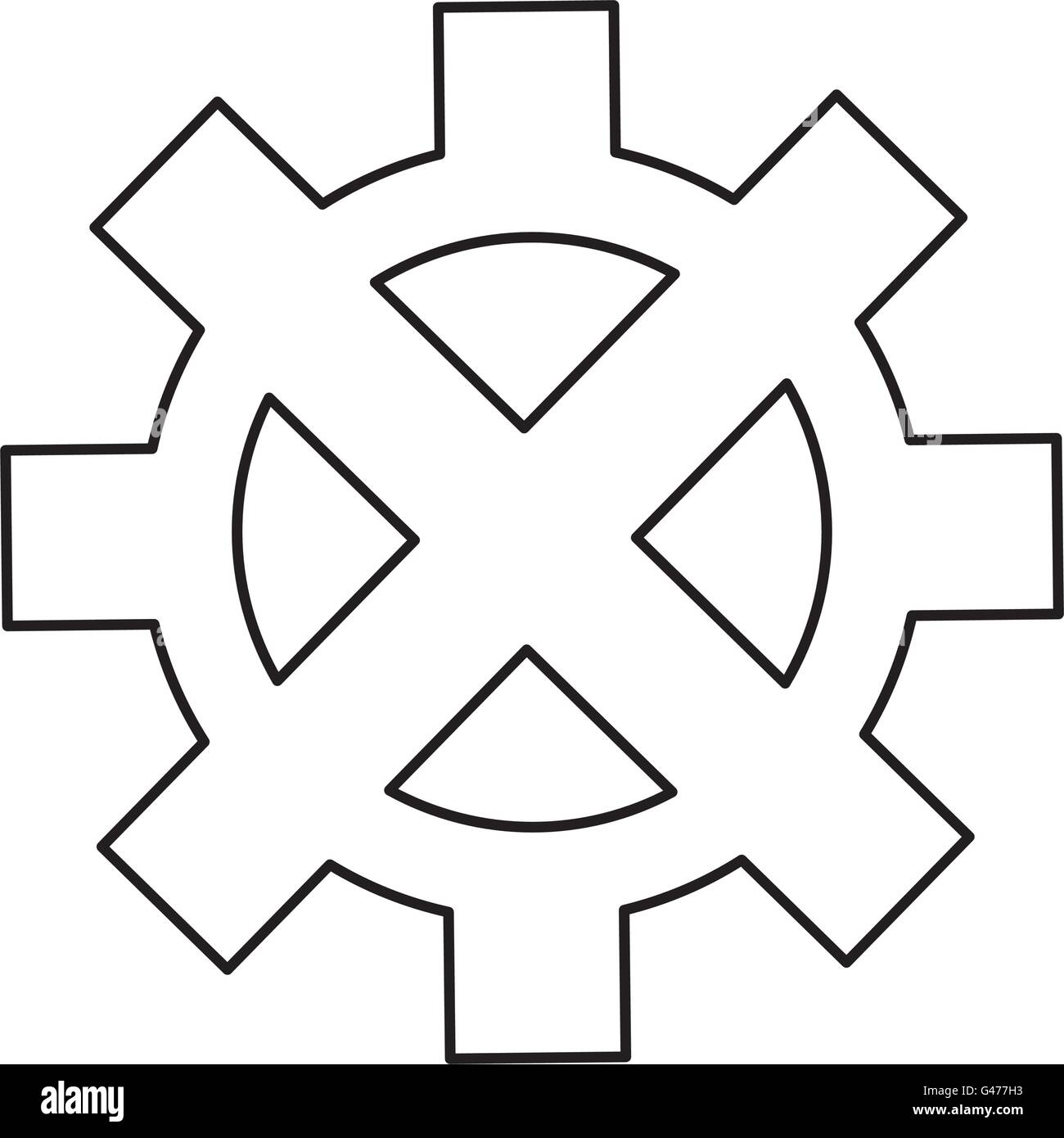 gear , Vector illustration over white background Stock Vector Image ...