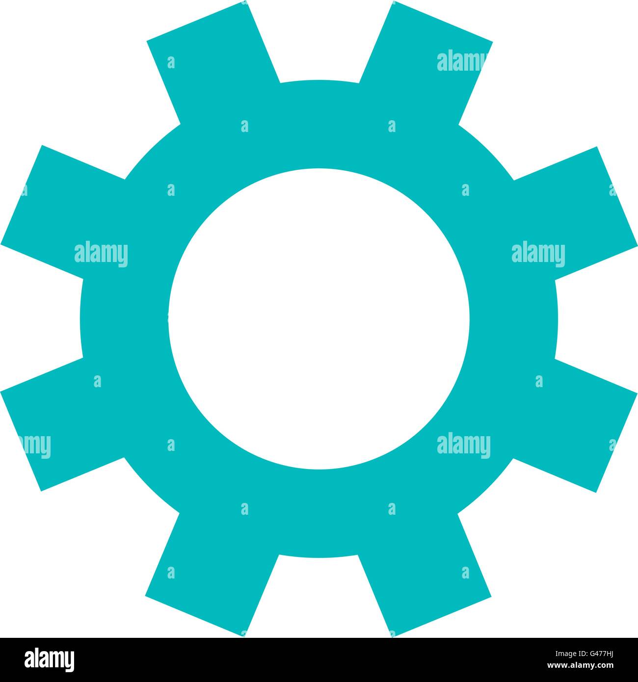 blue gear , Vector illustration over white background Stock Vector ...