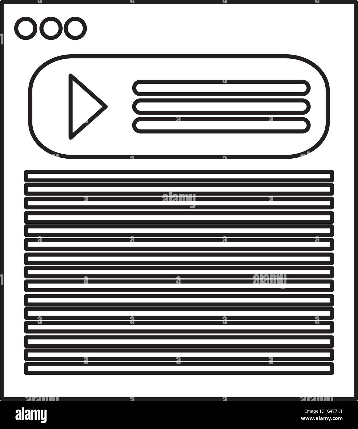 webpage , Vector illustration over white background Stock Vector Image ...