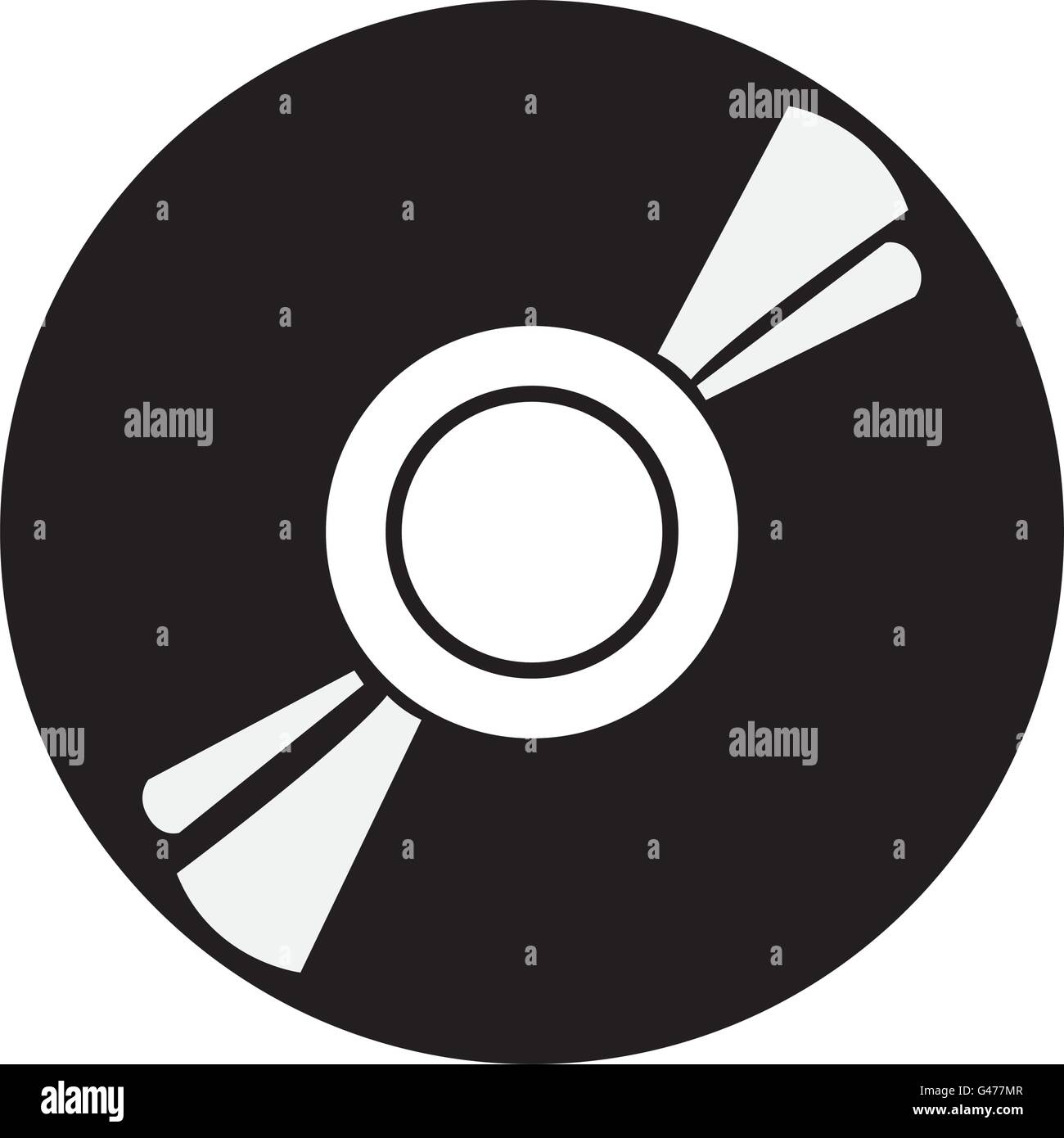 cd , Vector illustration over white background Stock Vector Image & Art ...