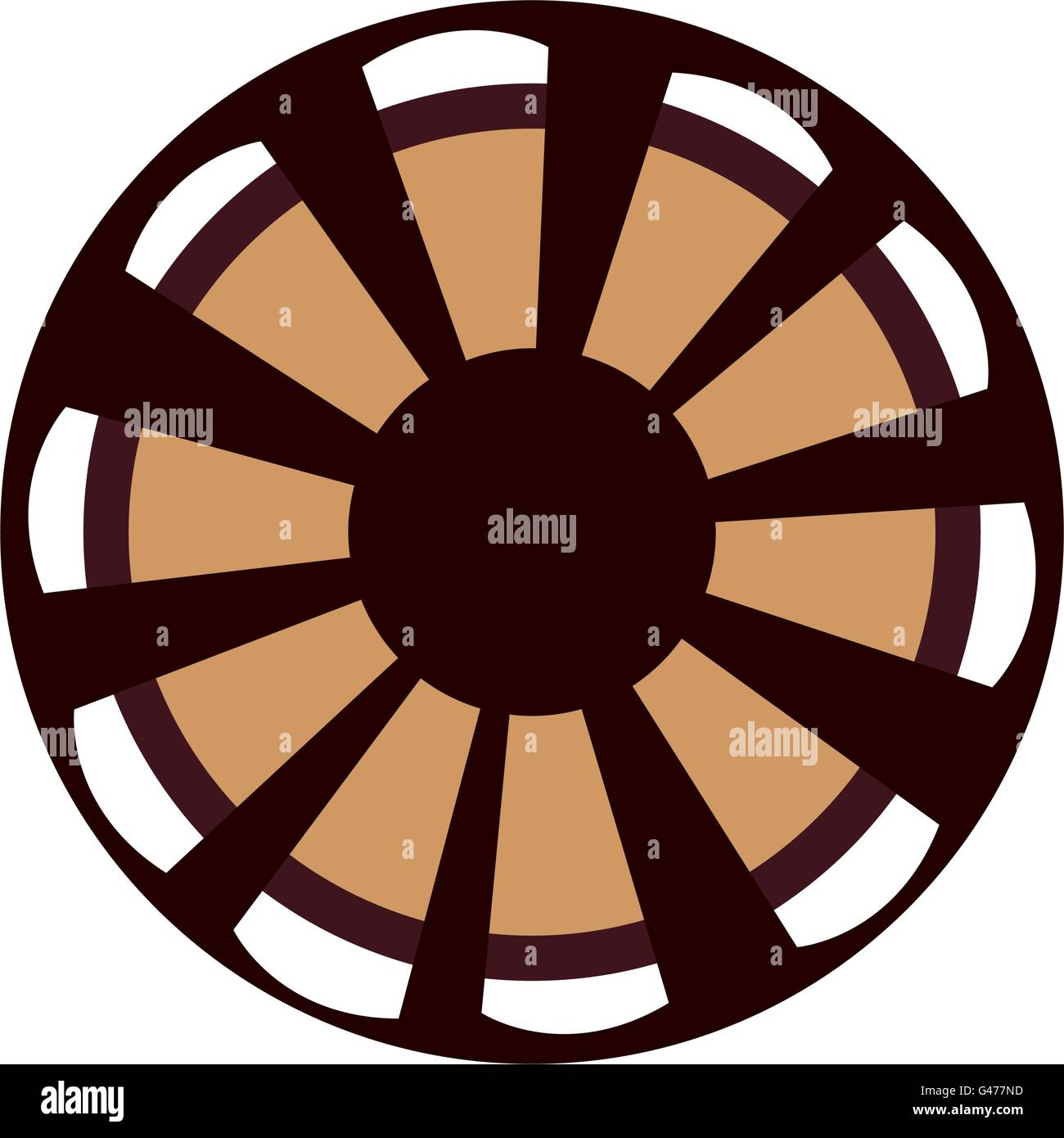 film reel , Vector illustration over white background Stock Vector ...