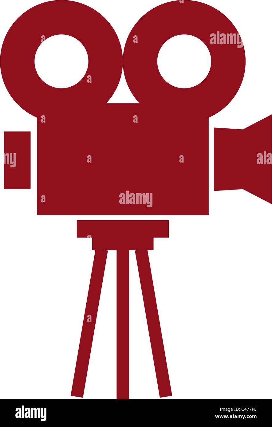 film projector , Vector illustration over white background Stock Vector ...
