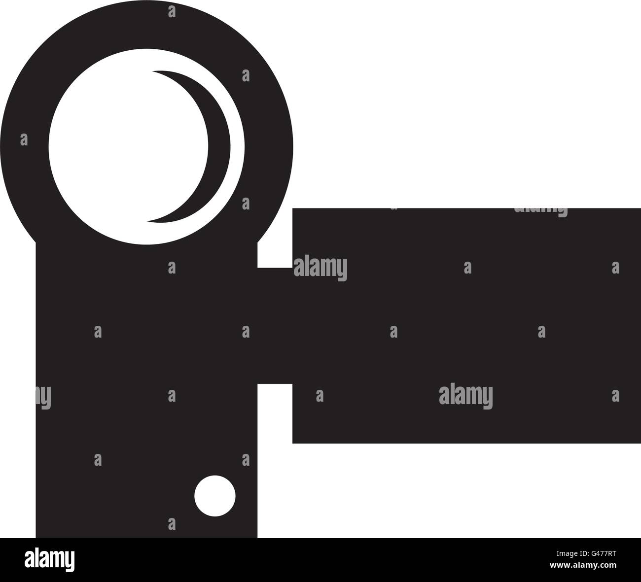 videocamera , Vector illustration over white background Stock Vector ...