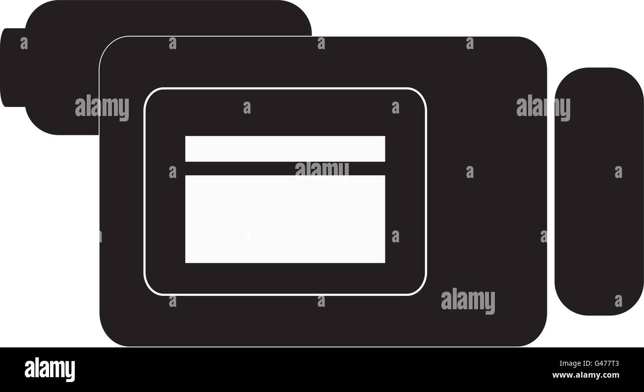 videocamera , Vector illustration over white background Stock Vector ...