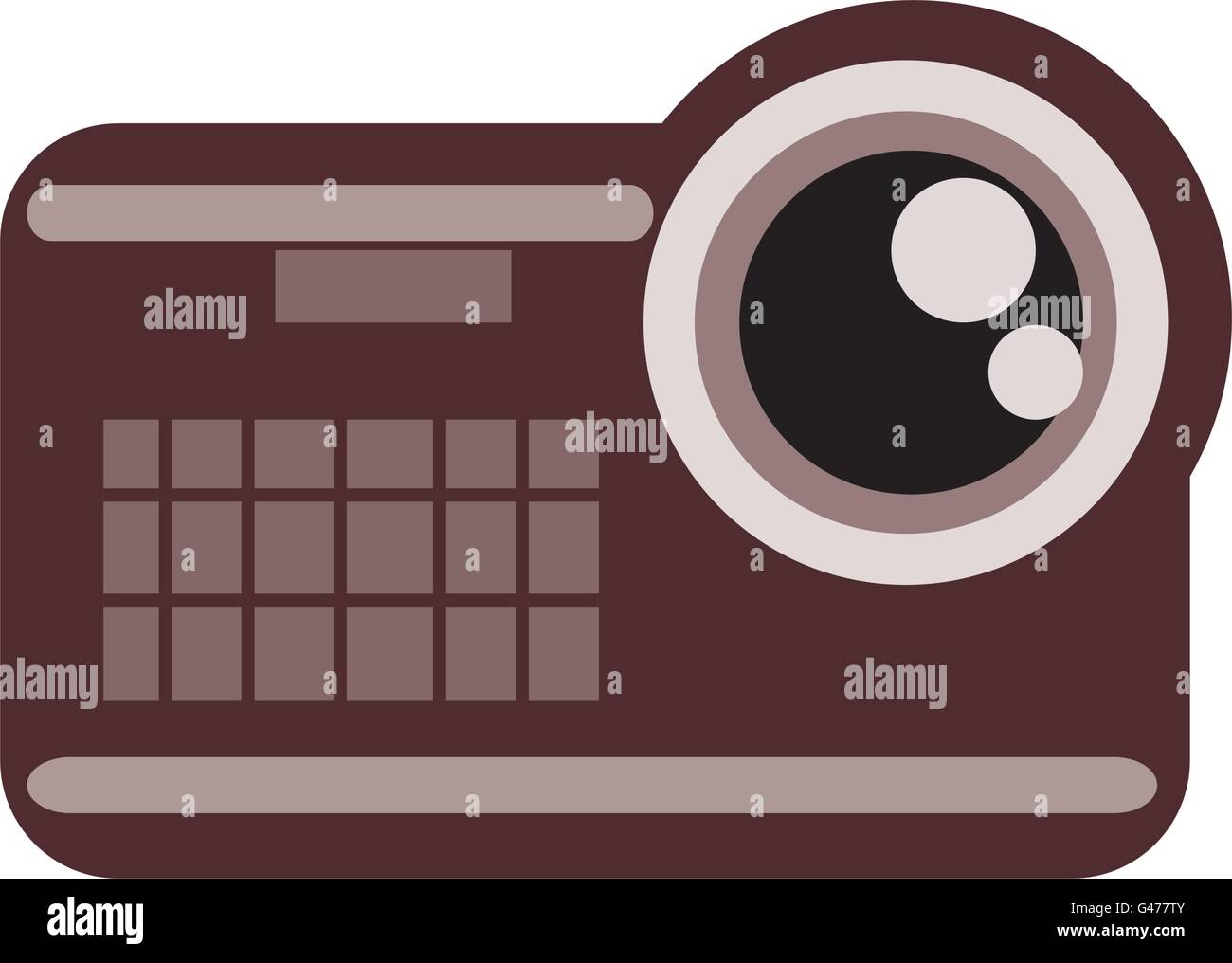 videocamera , Vector illustration over white background Stock Vector ...