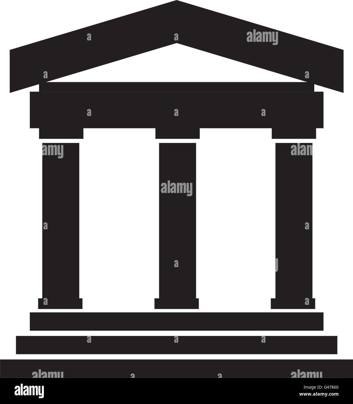 greek or roman building , Vector illustration Stock Vector Image & Art ...