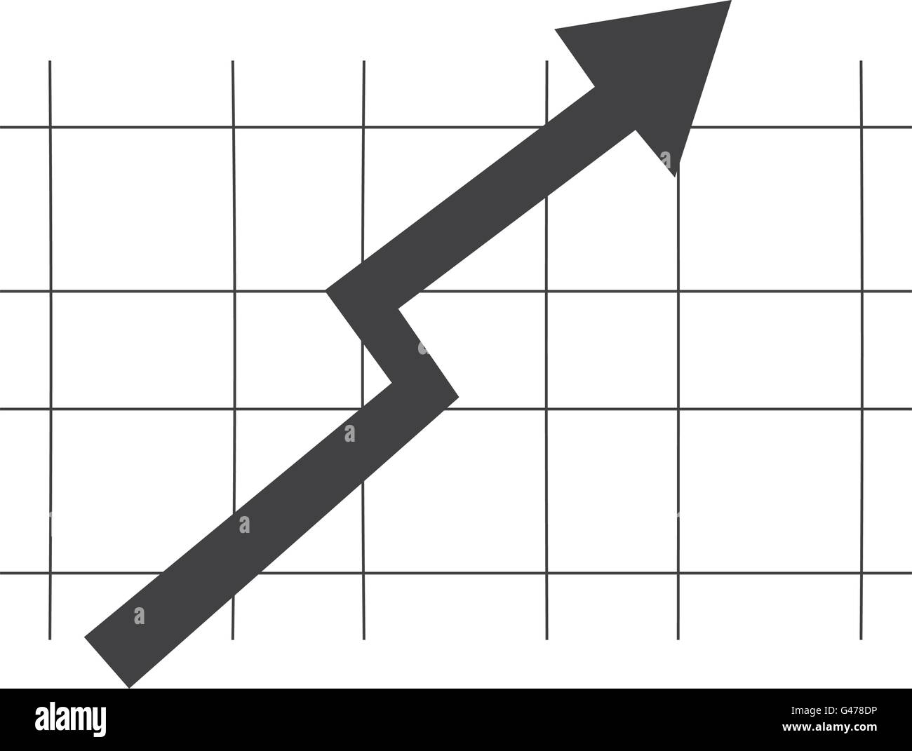 black arrow on grey grid , Vector illustration Stock Vector Image & Art ...