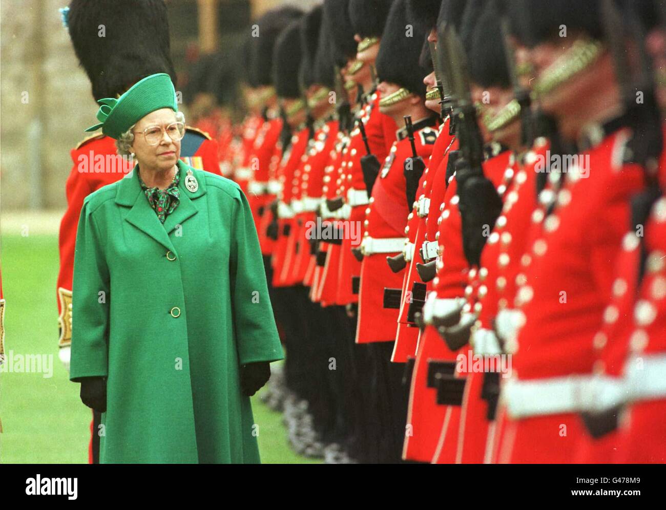 As colonel in chief presenting the battalion with new colours hi-res ...