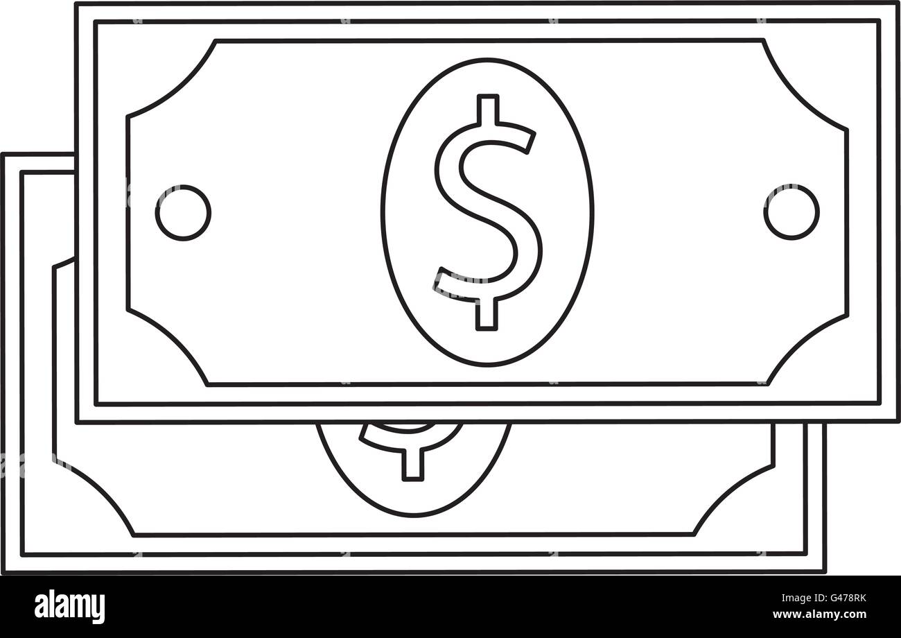 dollar bill , Vector illustration Stock Vector Image & Art - Alamy