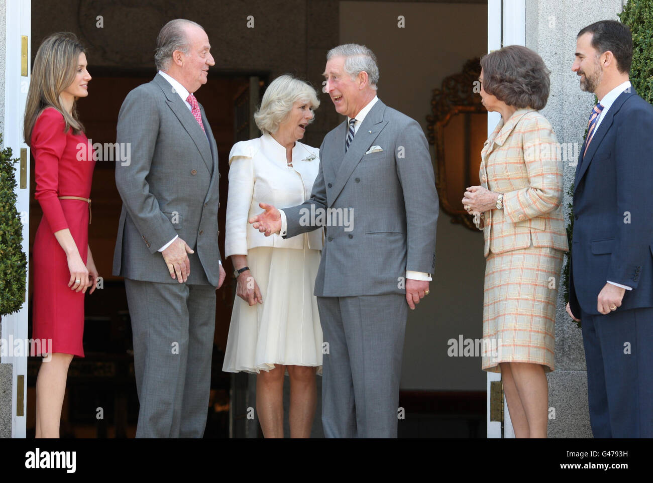 The Prince of Wales and The Duchess of Cornwall are received by The ...