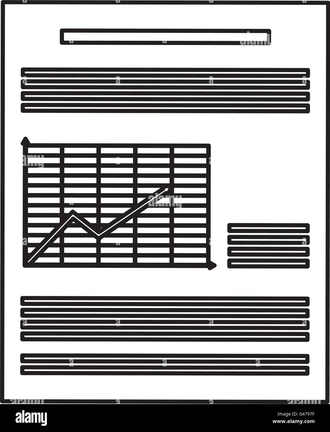 paper with graph , Vector illustration Stock Vector Image & Art - Alamy