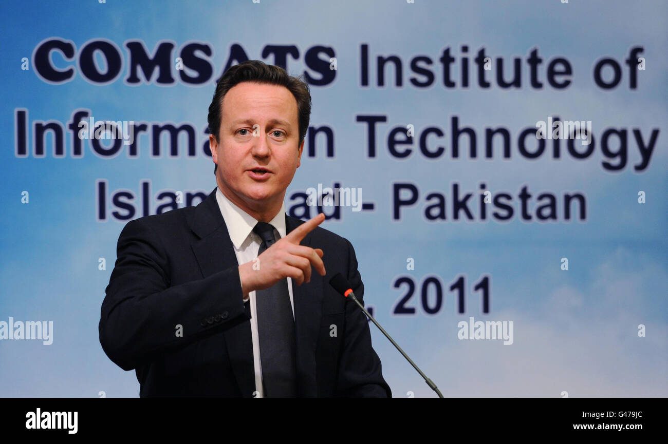 David Cameron in Pakistan Stock Photo - Alamy