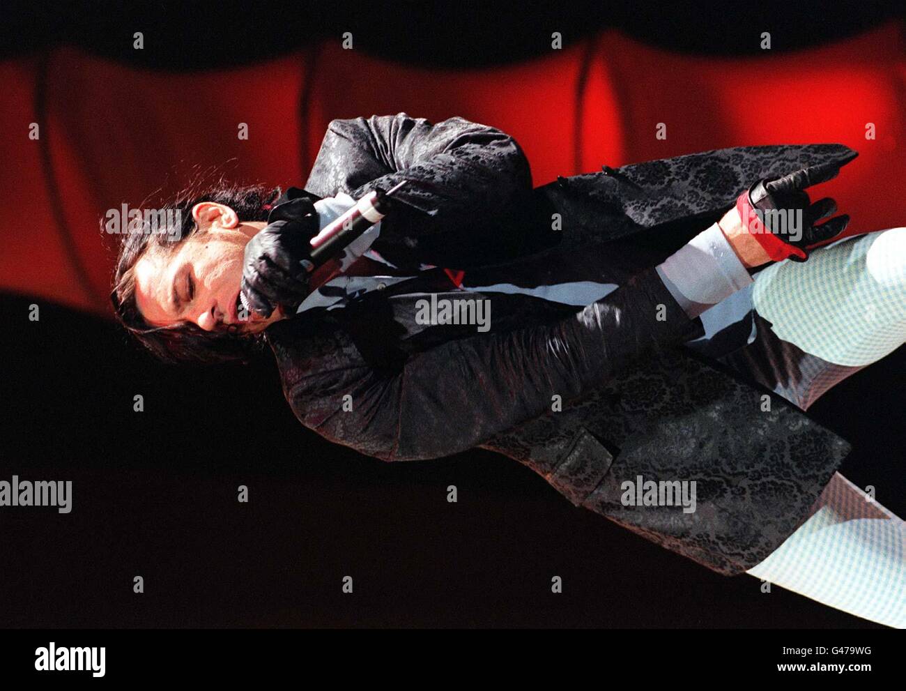 Michael Hutchence. The lead singer of Inxs Michael Hutchence on stage ...