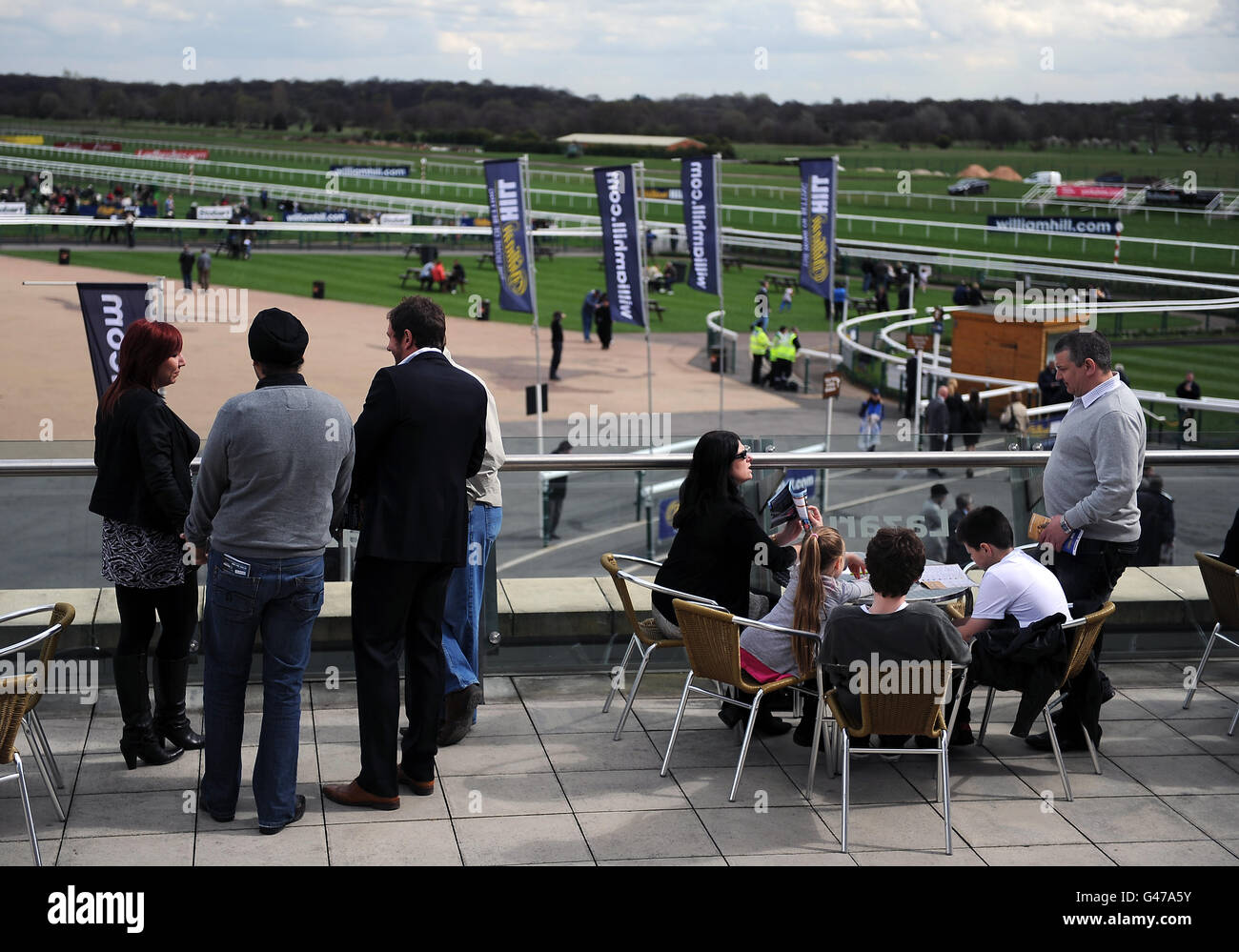 William hill branding at doncaster racecourse hi-res stock photography ...