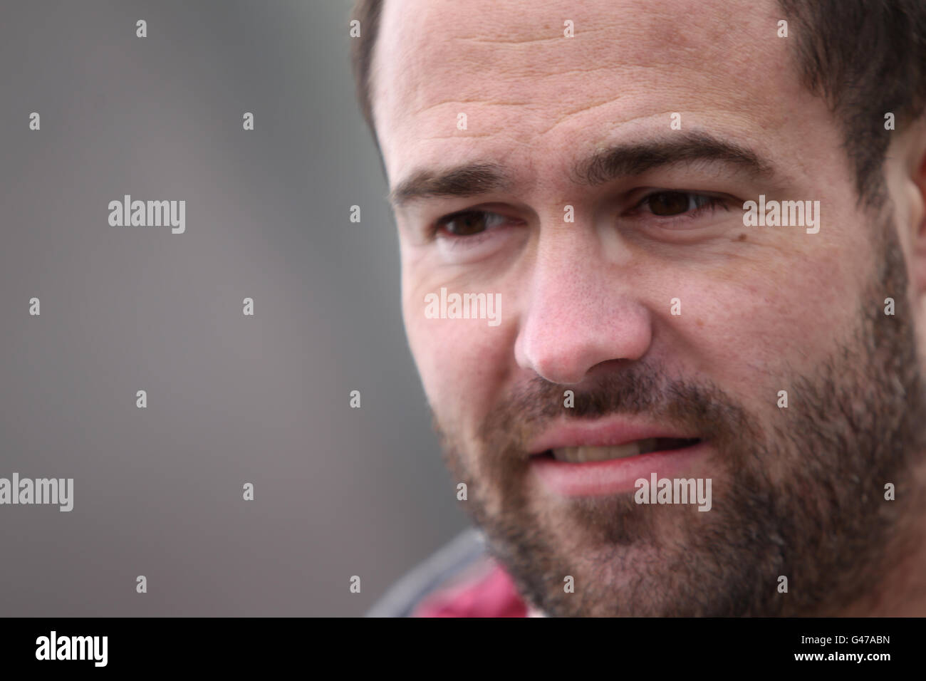 Paralympic Swimmer Dave Roberts poses for the photographer during a ...