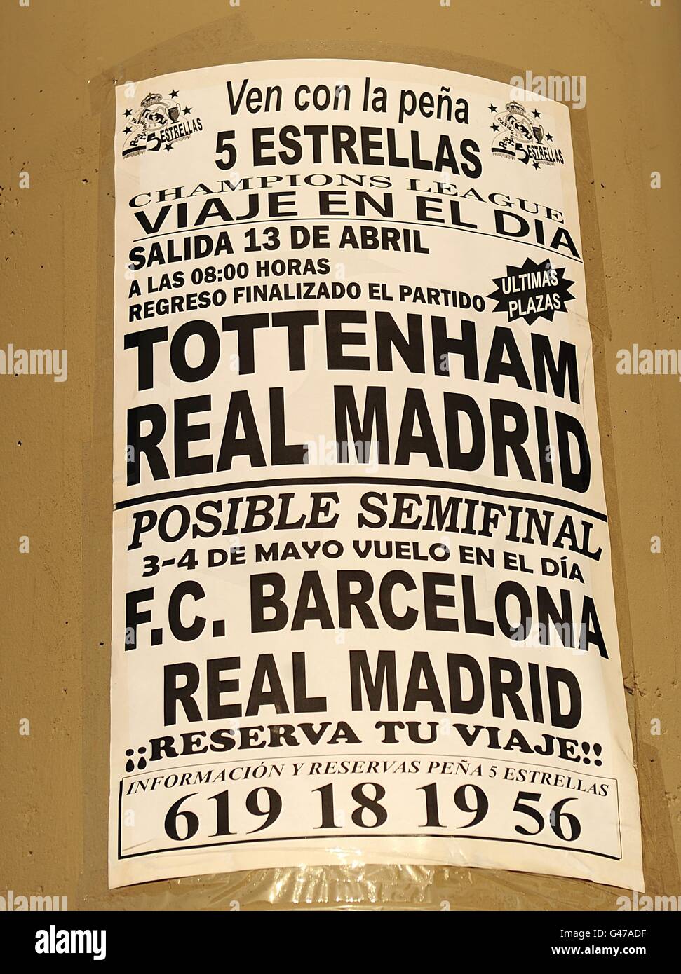 Real madrid soccer poster hi-res stock photography and images - Alamy