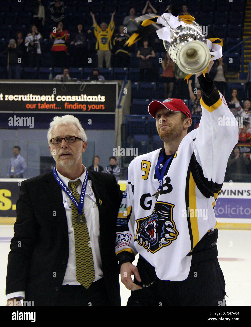 Nottingham panthers general manager gary moran left and david alexandra ...