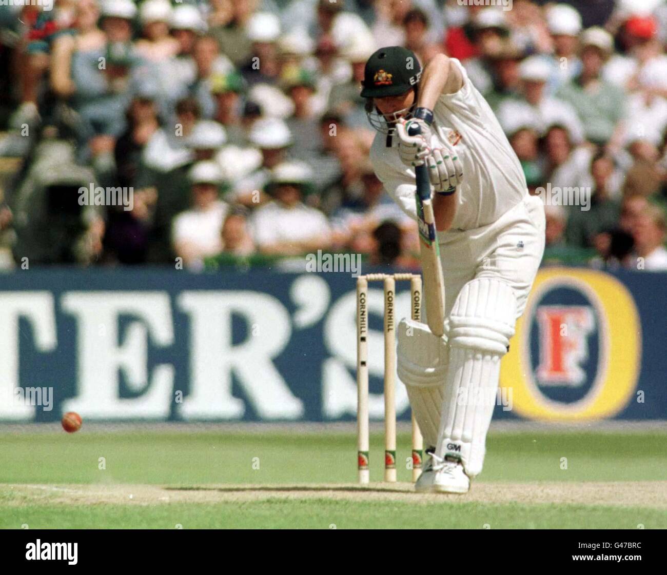 England v Australia. 3rd test match at Old Trafford. Australian batsman ...