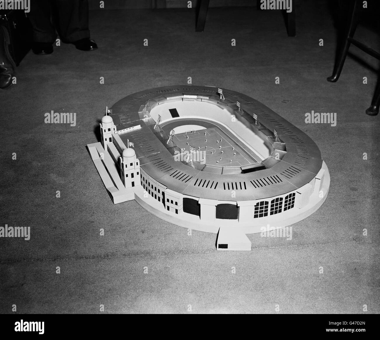 Soccer - Wembley Stadium Model Stock Photo - Alamy