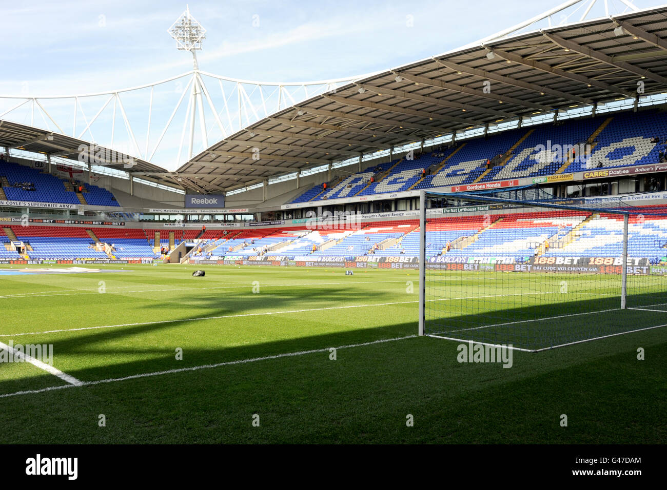 A general view of the Reebok Stadium, home of Bolton Wanderers Stock ...