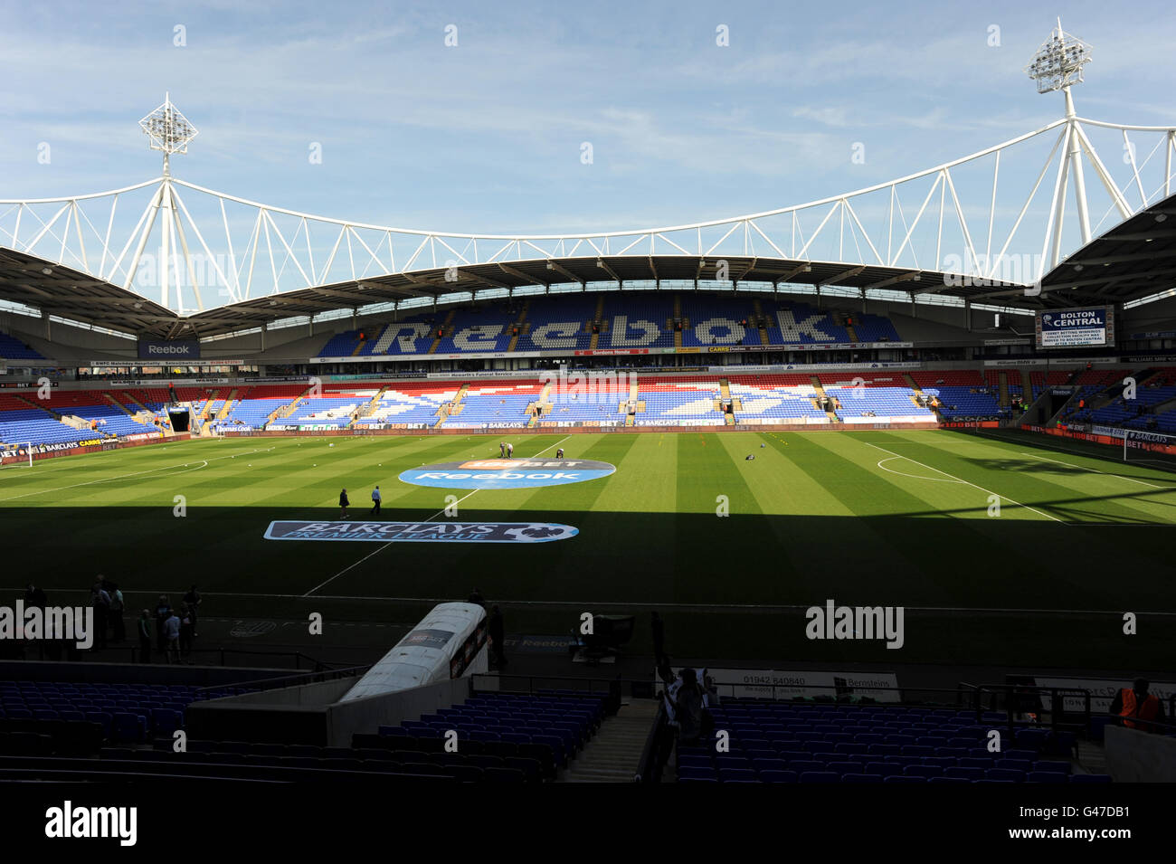 A general view of the Reebok Stadium, home of Bolton Wanderers Stock ...