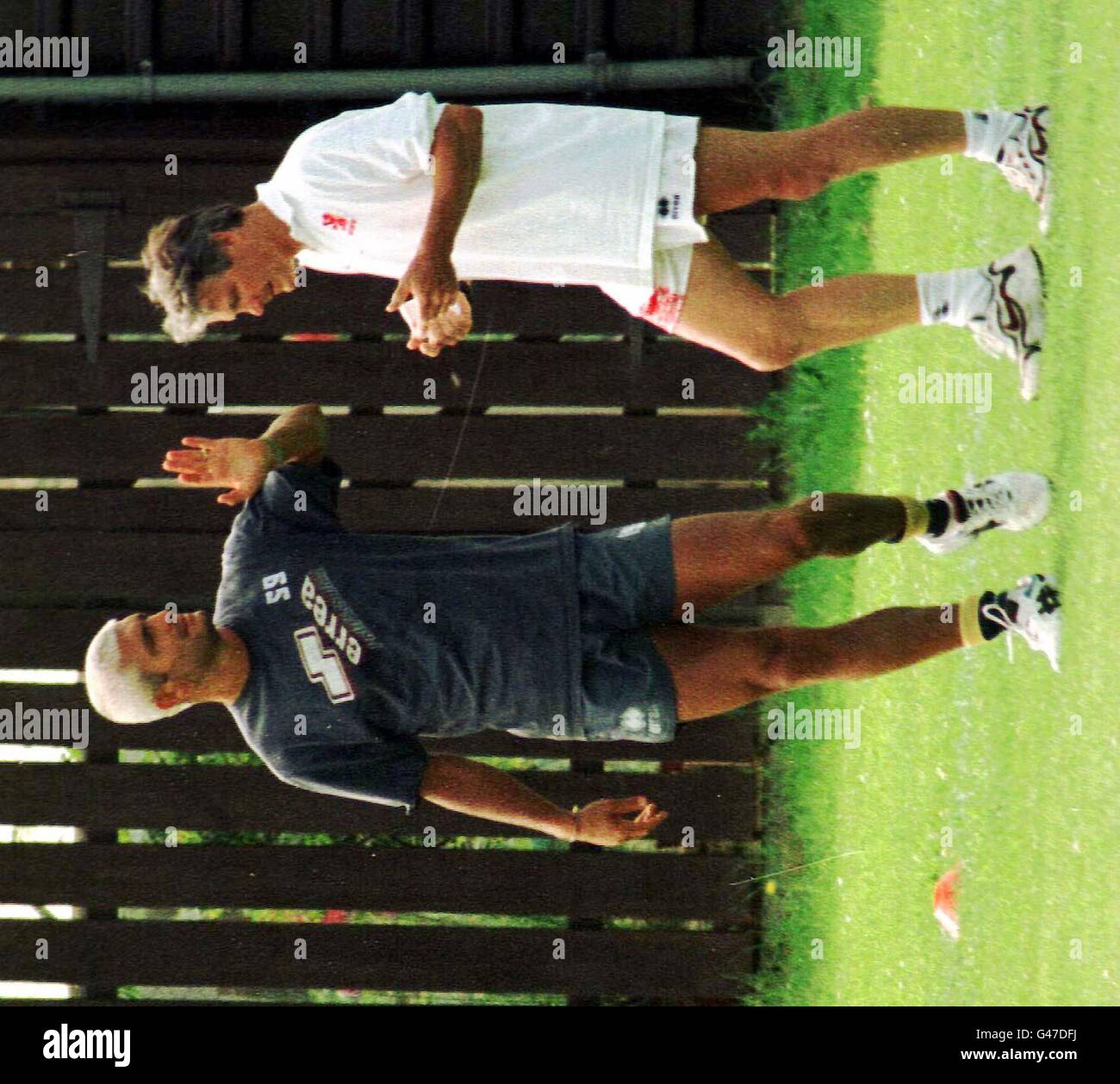 Middlesbrough's Ravanelli waves to loyal fans gets in some private pre ...