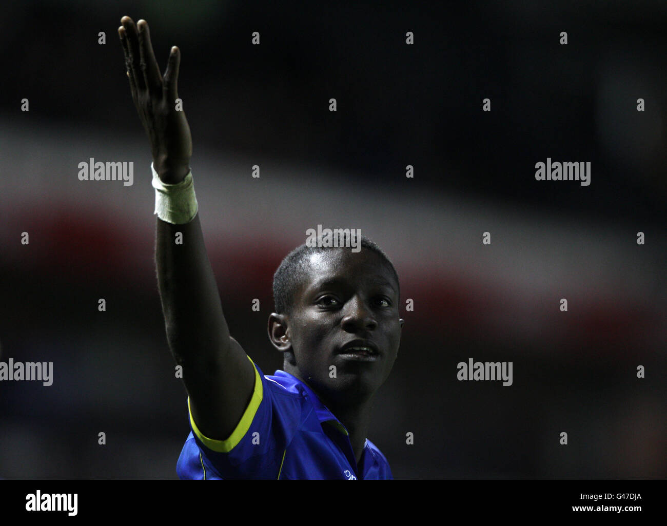 Leeds uniteds max gradel celebrates after scoring hi-res stock ...